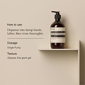 Aesop Resurrection Duet - Hand Wash + Hand Balm - Cleanse, Nourish and Soften Hands - 16.9 oz + 16.5 oz