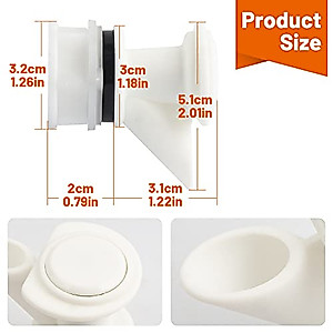 Omoojee 3 Pcs Push-Button Spigot Cooler Spigot Replacement, Compatible with Igloo 2-10 Gallon Water Coolers, Durable Beverage Jugs Spigot