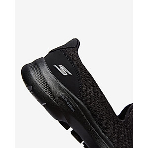 Skechers womens Go Walk 6 - Big Splash Sneaker, Black, 7.5 Wide US