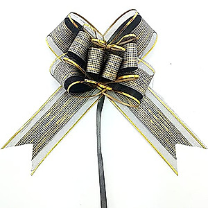 WDHHNP 10 PCS Gift Bows, Pull Bow Ribbon Pull Bows for Christmas Wedding Baskets, Ribbon Bow to Wrap Box or Floral Decoration