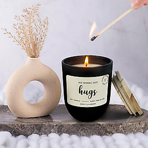 Sympathy Gifts for Loss of Loved One - No Words Just Hugs Candles,Lavender Scented Candle 12OZ, Get Well Soon, Thinking of You Gift, Bereavement Gift for Women Men, Miscarriage Gift for Mother