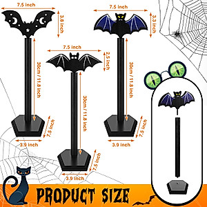 Sliner 3 Pcs Halloween Bat Paper Towel Holder Gothic Paper Towel Holder with Coffin Base Gothic Home Decor for Spooky Rustic Halloween Bat Decor for Home Toilet Kitchen