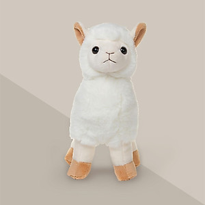 Bearington Lil' Alma Small Plush Stuffed Animal Llama, 7 inches