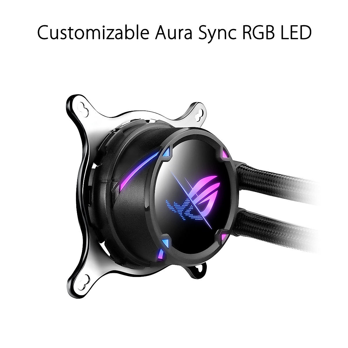 ASUS ROG Strix LC II 360 All-in-one AIO Liquid CPU Cooler 360mm Radiator, Intel LGA1700, 115x/2066 and AMD AM4/TR4 Support,Triple 120mm 4-pin PWM Fans