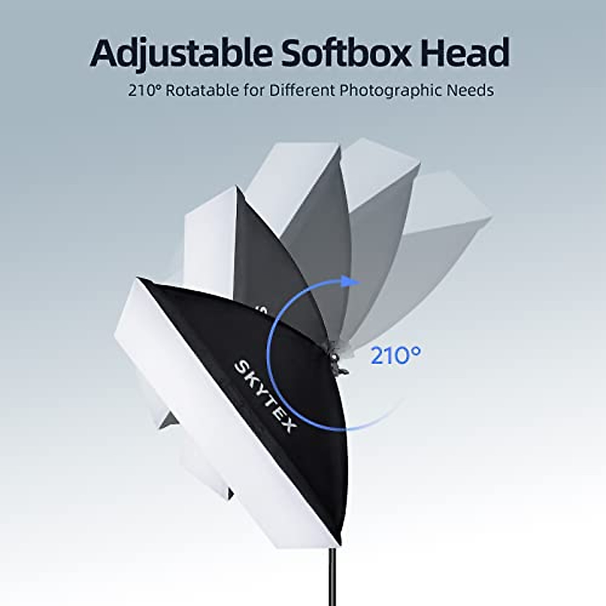 Softbox Lighting Kit, skytex Continuous Photography Lighting Kit with 20x28in Soft Box | 85W 2700-6400K E27 LED Bulb, Photo Studio Lights Equipment for Camera Shooting, Video Recording…