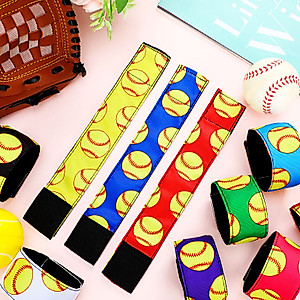 Yinder 10 Pairs Softball Soccer Sleeve Holders Shirt Sleeve Clips Sleeve Straps Sleeve Ties for Sports Shirts Accessories, 10 Colors (Softball)