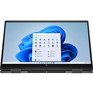 HP Envy x360 2-in-1 15.6-inch Touch-Screen Laptop - AMD Ryzen 5 5625U, 32GB RAM, 1TB SSD, Windows 11, 3in1 Accessories (Renewed)