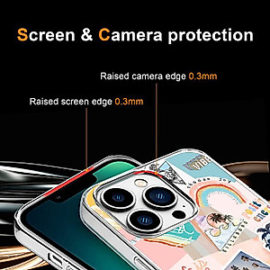 JIHANFENYUE Compatible with iPhone 12 Pro Max Case - Aesthetic Positive Quotes Summer Vibes Cute Collage Designed for Trendy, Built for Durability, Shockproof Case for Women Girls