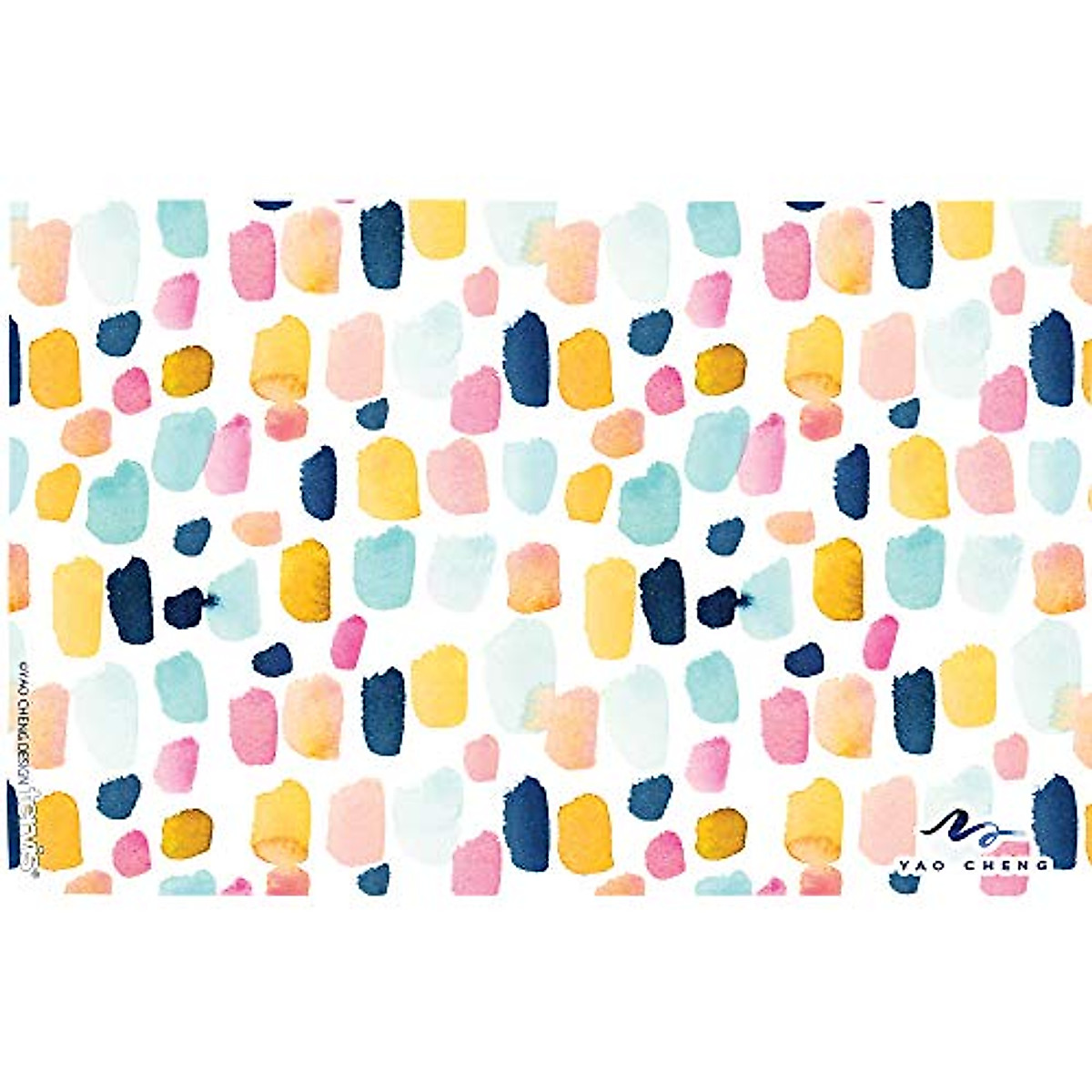 Tervis Yao Cheng - Merriment Geo Made in USA Double Walled Insulated Tumbler Cup Keeps Drinks Cold & Hot, 16oz, Clear