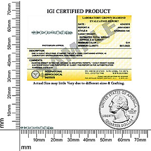 FRIENDLY DIAMONDS 5/8 Carat | 14K White Gold | IGI Certified Brilliant-Cut Lab Grown Tiny Bezel Eternity Diamond Ring | IJ-I2-I3 Quality