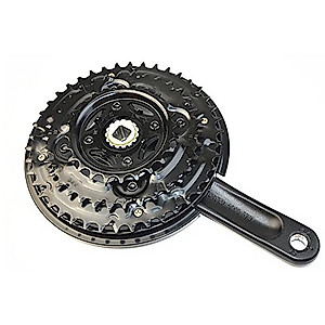 JKSPORTS Prowheel AD43 Mountain Bike 24-34-42T Aluminum Alloy Crank 7/8 Speed Universal Square Hole Roulette