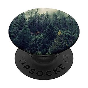 Green Pine Tree Forest In The Big Mountain - Nature And Life PopSockets Swappable PopGrip