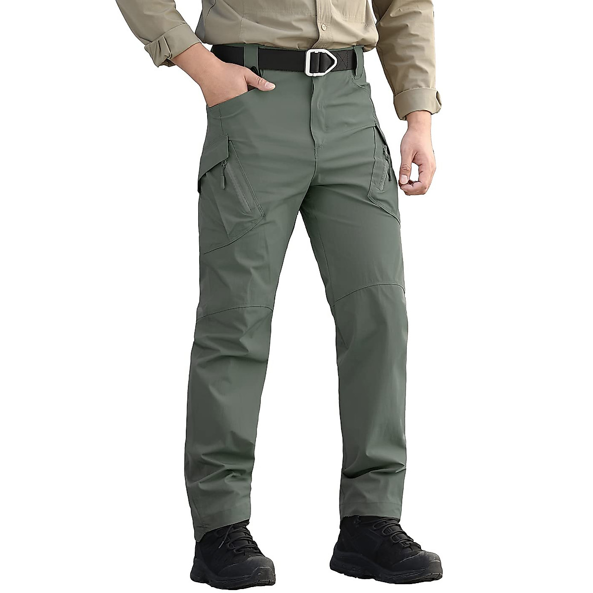 ReFire Gear Mens Summer Lightweight Quick Drying Sportswear Outdoor Pants Stretch Multi-Pockets Rip-Stop EDC Army Combat Work Tactical Pants