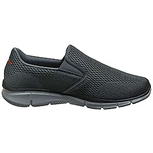 Skechers Men's Equalizer Double Play Slip-On Loafer,Charcoal/Orange,11 M US