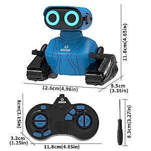 KaeKid Robots for Kids, 2.4Ghz Remote Control Robot Toys with LED Eyes & Flexible Arms, Dance & Sounds, RC Toys for 3 4 5 6 7 8 Year Old Boys Girls