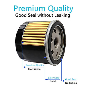 2 Pcs Oil Filter Replacement for Kohler Engine Lawn Mower Excellent 1205001-S 12 050 01-S1 Oil Filter (Black)