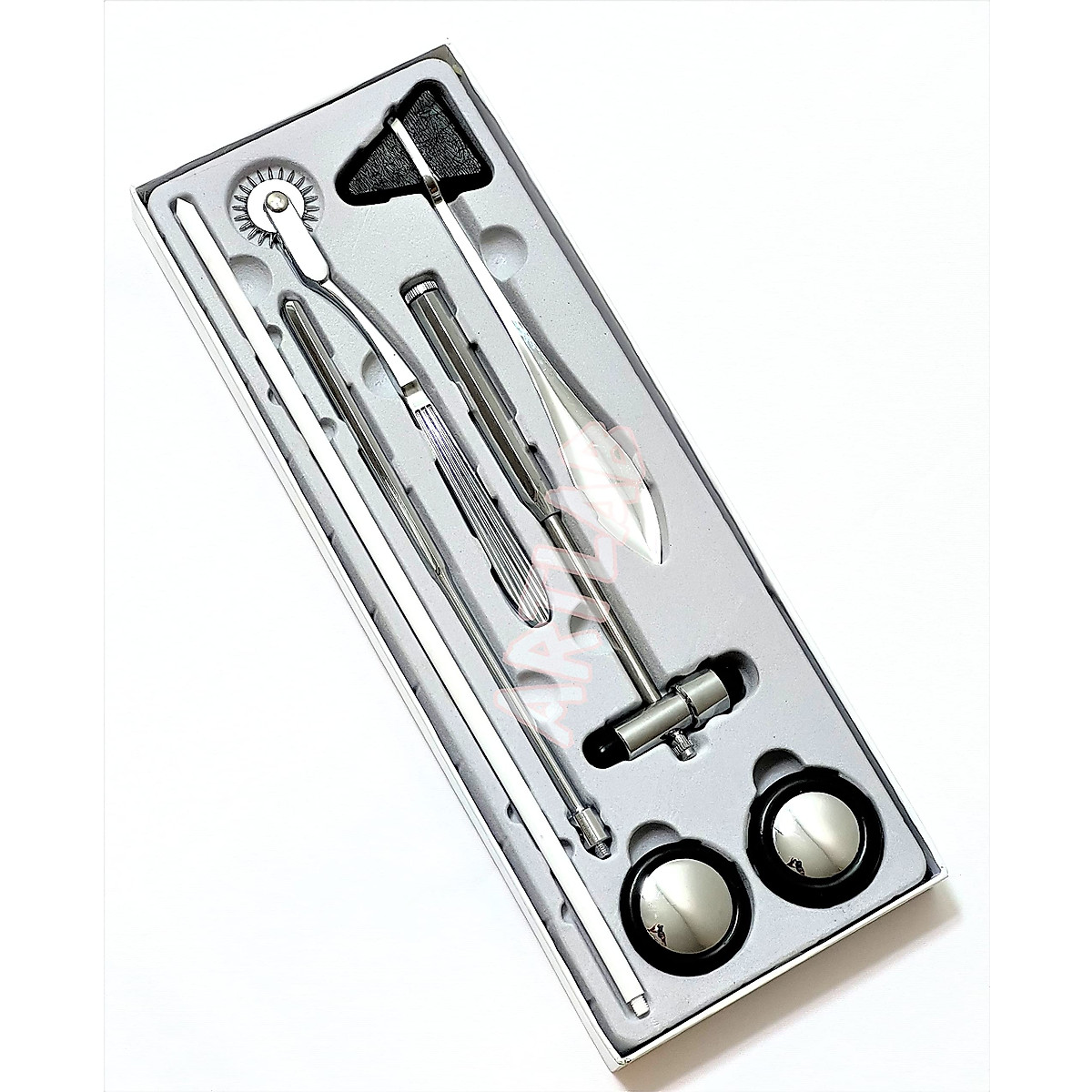 ArTLab-Neurological Percussion Set-Reflex Hammer Instrument Set, Includes Pinwheel, Babinski Hammer,Taylor Buck Hammer,Diagnostic Kit for Nurses,EMS,Students (Set of 7 Black)