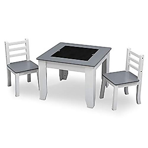 Delta Children Chelsea 3-Piece Table and Chairs Set with Storage