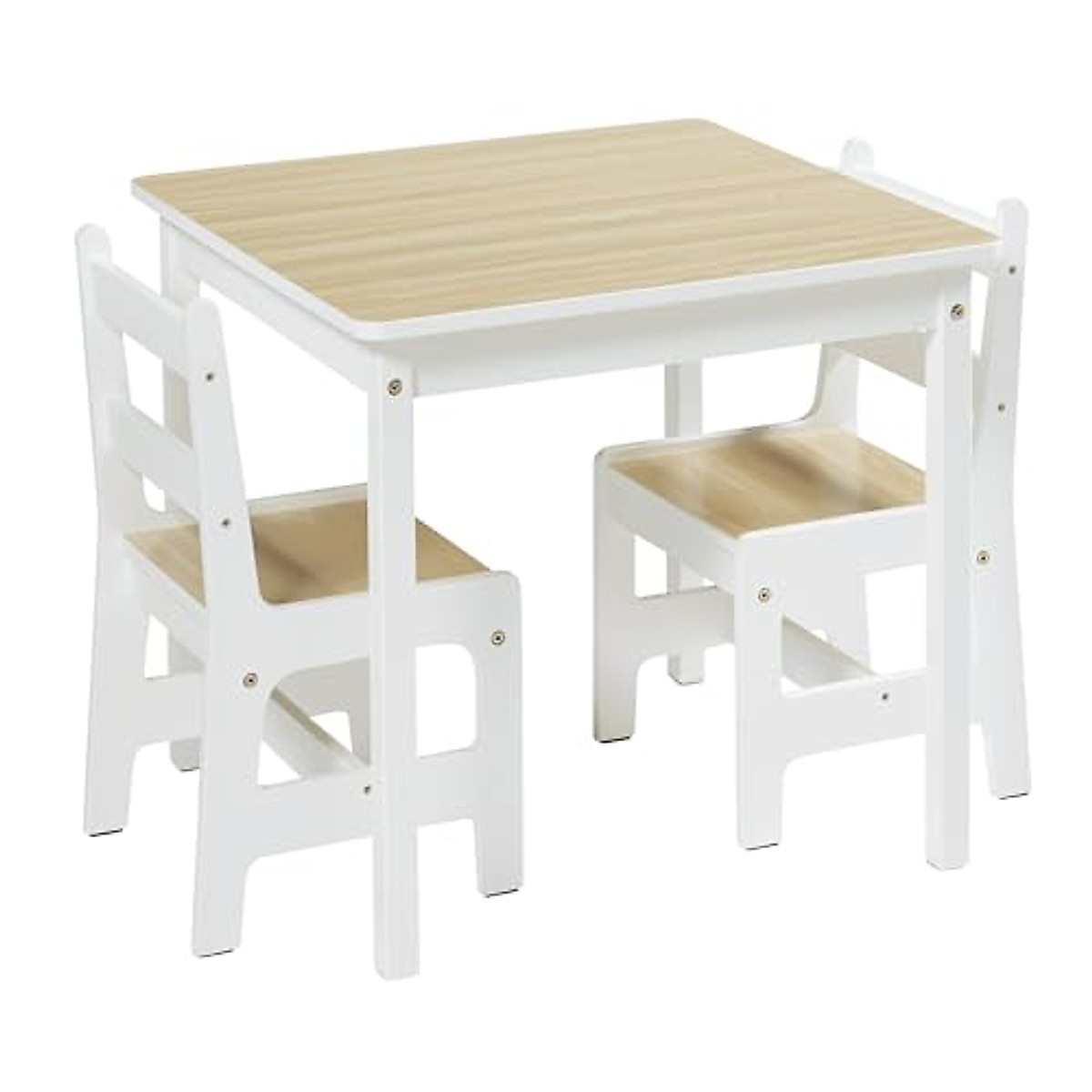 Panana Kids Table and Chairs Sets Children's Desk Table with 2 Chairs Stools Set for Preschoolers Boys and Girls Dinner and Learning Table Chairs Set