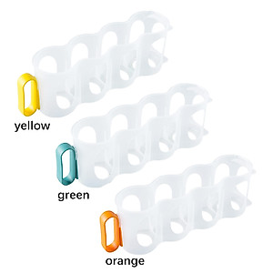 NYCHKA Portable Soda Can Organizer for Refrigerator Shelves, Beer Can Racks, Refrigerator Storage Sliders (3-Pack) 1