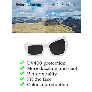 WJIANKPA Men's and Women'sFashionable Sunglasses,UV Protection Sunglasse,Cool Design,High-Definition Lens.