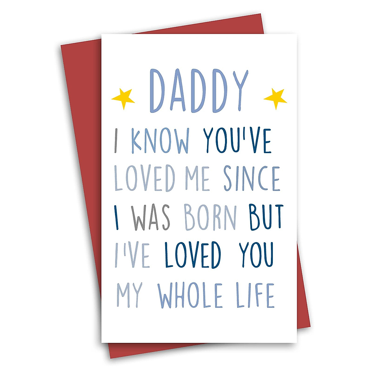BFTETYU Funny Birthday Card for Dad, Father's Day Card for Dad, Dad Greeting Card, Cute Daddy Birthday Card