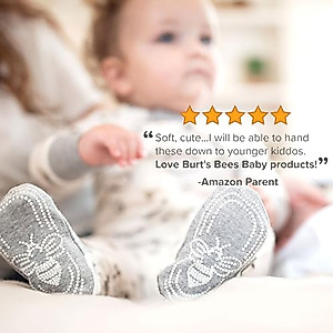 Burt's Bees Baby baby boys Pajamas, Zip-front Non-slip Footed Pjs, Organic Cotton and Toddler Sleepers, A Bee C/Stripe 2-pk, 24 Months US