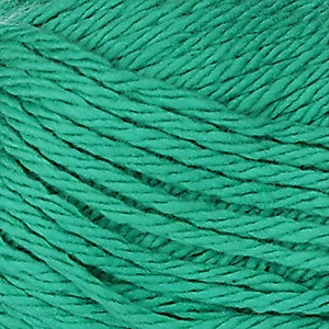 Bernat Handicrafter Cotton Solids Yarn, 1.75 oz, Gauge 4 Medium, 100% Cotton, Emerald