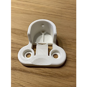 2 x Clothes Rail Holders, Suitable for Ikea PAX Complement Rod Holder, White