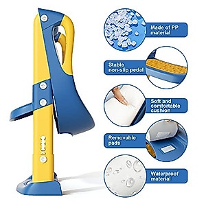 FAYDUDU Potty Training Seat with Step Stool Ladder Toddler Potty Seat for Toilet Seat Kids Potty Training Toilet for Boys Girls Training Potty Seat with Anti-Slip Pads (Blue)