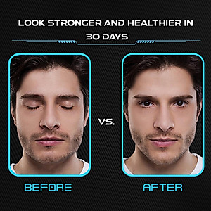 Jaw Exerciser for Men & Women - 3 Levels (6pcs) Silicone Jawline Exerciser Tablets for Beginner, Intermediate & Advance Users - Jaw Toner for Men & Women, Jawstyle and Jaw Trainer (3 Levels - Basic)