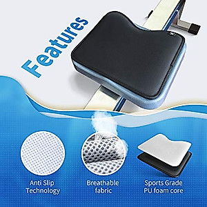 Rowing Machine Seat Cushion fits perfectly over Concept 2 Rower - Rower Seat Cushion Compatible with Hydrow, Concept2 and other Row Machines - Rower Accessories and Seat Pad