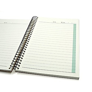 Small Spiral Notebook, 240 Lined Pages, A6 Size Wide Ruled Paper, Recycled Hard Cover - GoldenSunny
