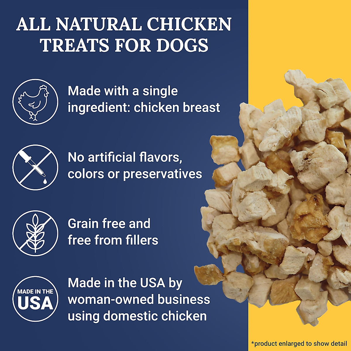 Ernie Els Premium Freeze Dried Chicken Treats for Dogs & Cats - Healthy, All-Natural Snacking, Training and Rewards, 2 Ounce (Pack of 2)