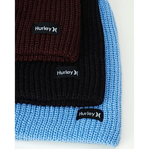 Hurley Men's Winter Hat - Smith Beanie, Size One Size, Black
