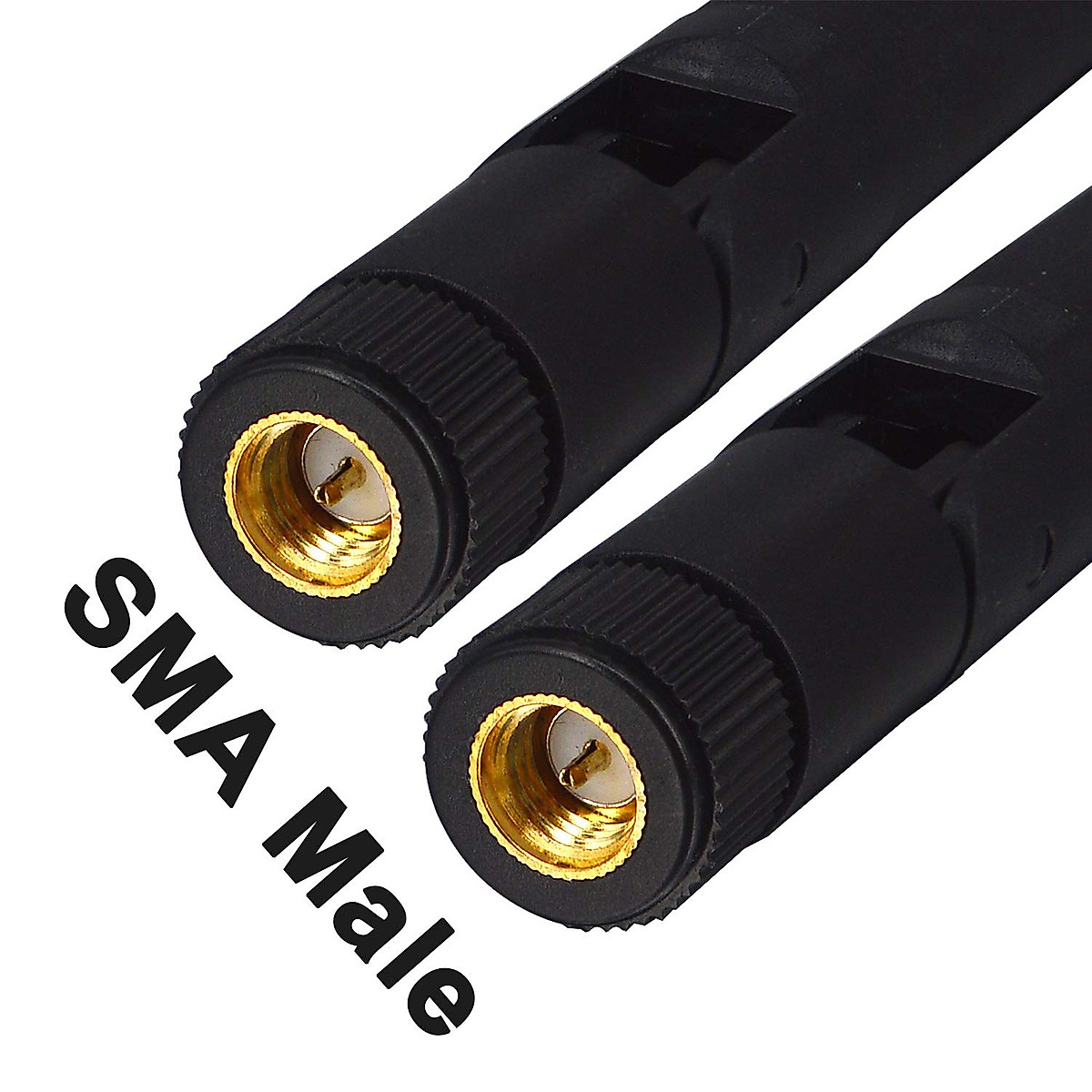 Kaunosta 4G LTE Antenna SMA Male WiFi Antenna Aerial 6DBI Omnidirectional Antenna (2 Pack) for Wireless Network Router Outdoor Security Camera PCI/PCIe Card USB Adapter IP Camera