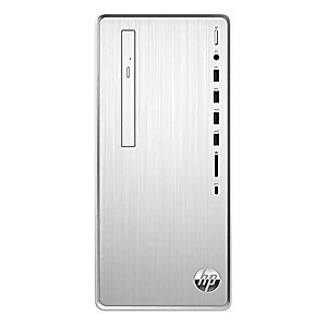 HP 2022 Pavilion Desktop, 11th Gen Intel Core i7-11700F 8-Core Processor, AMD Radeon RX 550 Graphics, 64GB RAM, 2TB SSD + 8TB HDD, DVD, HDMI, DisplayPort, DVI, Wi-Fi, Windows 11 Home, Silver