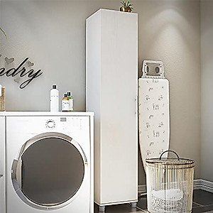 SystemBuild Camberly 16" Utility Storage Cabinet, Ivory Oak