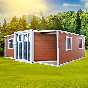 Mobile Expandable Prefab House Room Shipping Modular 20ft 40ft Folding Expandable Container House 3 Bedroom for Winter