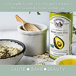 La Tourangelle, Avocado Oil, Handcrafted from Premium Avocados, Great for Cooking, as Butter Substitute, and for Skin and Hair, 16.9 fl oz