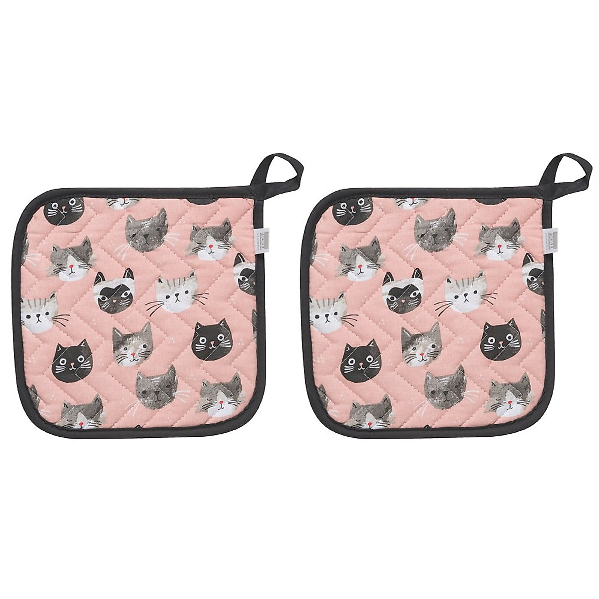 Now Designs 803889aa Basic Potholder, Set of Two, Cats Meow