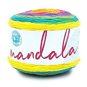 Lion Brand Yarn Mandala Yarn, Multicolor Yarn for Crocheting and Knitting, Craft Yarn, 1-Pack, Gnome
