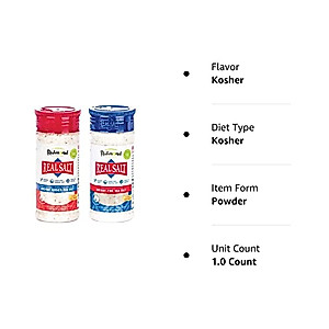 Redmond Real Salt - Natural Unrefined Sea Salt, 10oz Fine Salt shaker with 10oz Kosher Salt Shaker