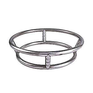 Potholders Wok Ring for Gas Stove, Stainless Steel Round Shelf Home Wok Rack, Reversible Size Wok Stand Wok Rack for Most Woks (S)