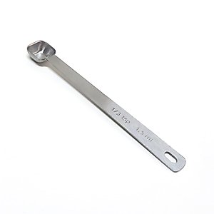 BERYLER 1/3 Teaspoon(1/10 Tbsp | 1.5 mL | 1.5 cc | 0.05 oz) Single Measuring Spoon, Small Measuring Spoon Only, Individual Tiny Measuring Spoons, Stainless Steel Mini Measuring Spoons (Square Bowl)