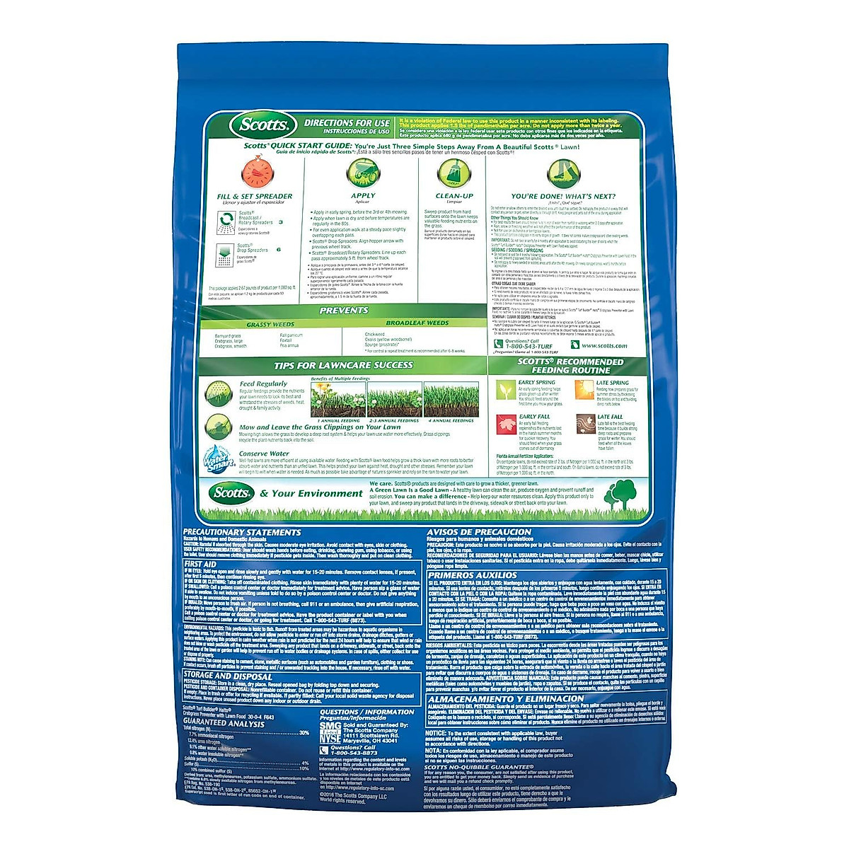 Scotts Turf Builder Halts Crabgrass Preventer with Lawn Food, 13.35 lbs.