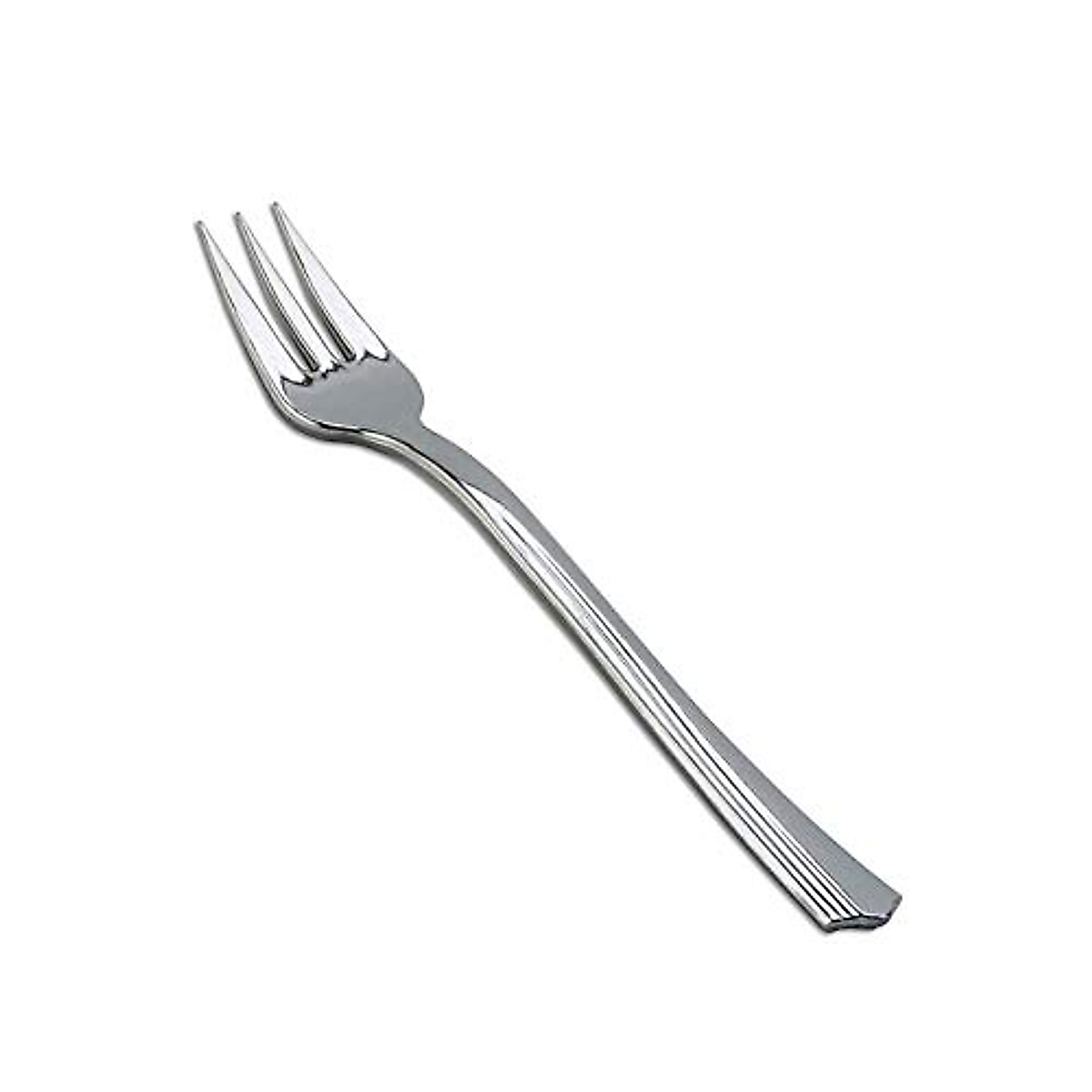 200 Mini Plastic Tasting Forks for Appetizer - 4.2” Inches Reflection Stainless Steel Finished Silver Perfect Desserts Cocktail Cake Fruit Wedding Party Petite Premium Three Prong Disposable Fork