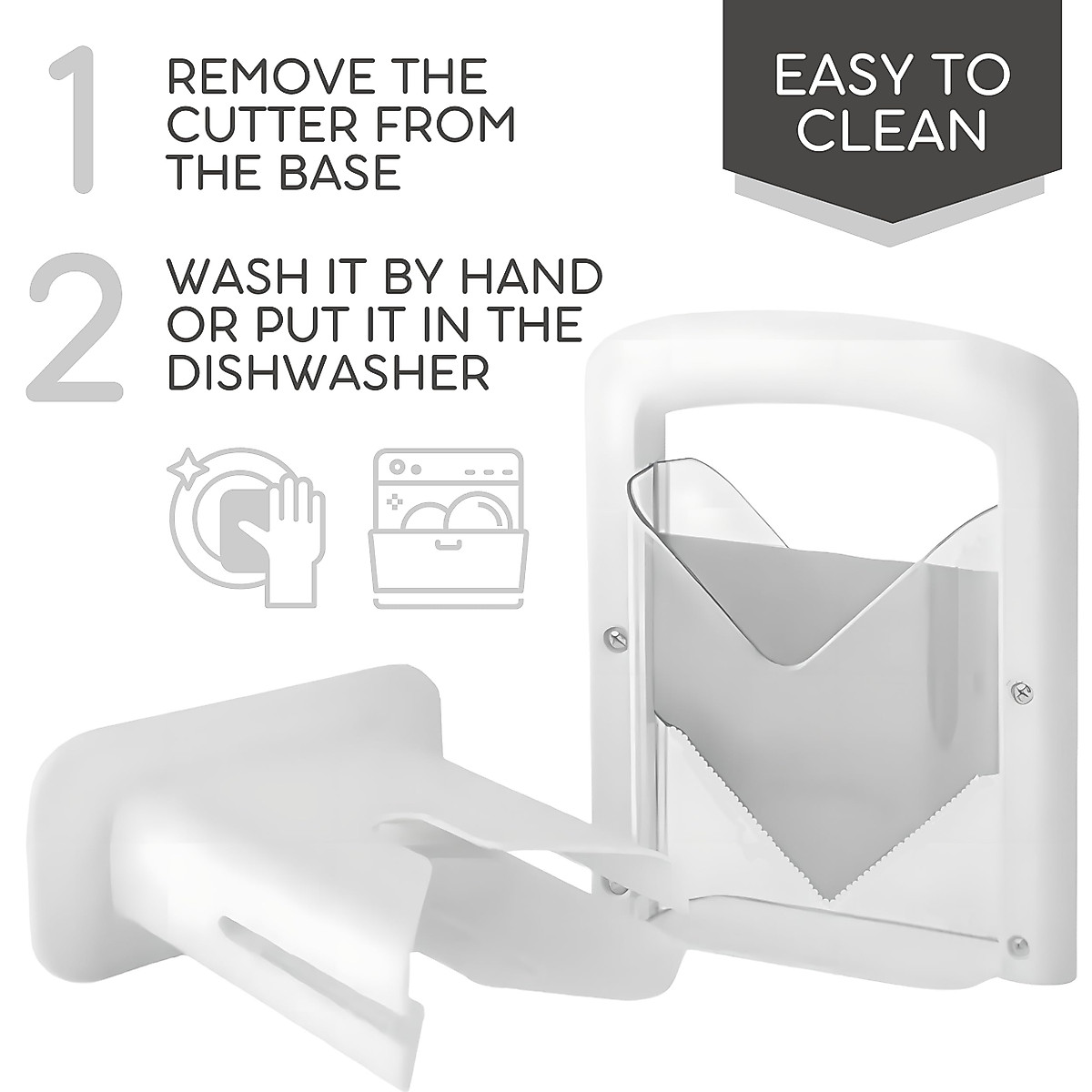 BELMAKS Bagel Cutter Slicer, White, Stainless Steel, Adjustable Blade, Ergonomic Design, Ideal for Home and Commercial Use