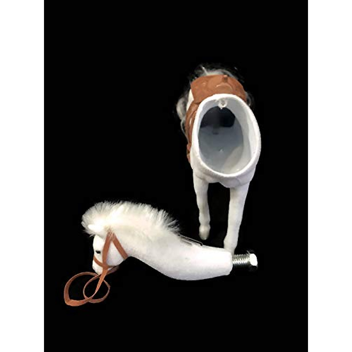 Batty Bargains Majestic Bobblehead Horse with Dashboard Adhesive (White)