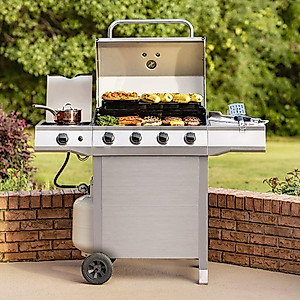 BBQration 7 Inch G437-0037-W1 Grill Wheels Replacement Parts for Charbroil Various Models 463377319 463352521 463365021 469335115 463436415 463340516 Kenmore 415.16123800 Thermos 466360113, 2-Pack